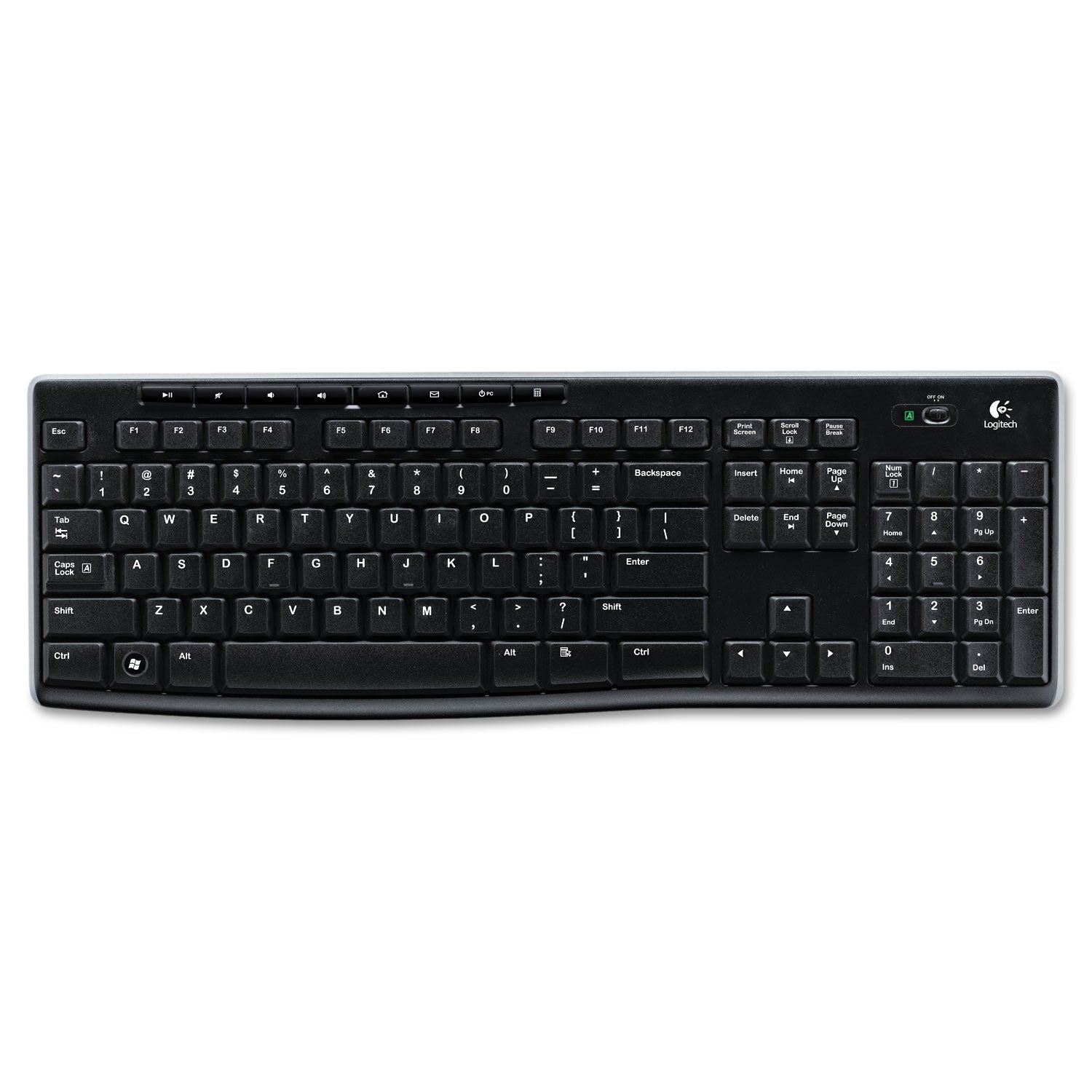 K270 Wireless Keyboard, USB Unifying Receiver, Black– OrderMe