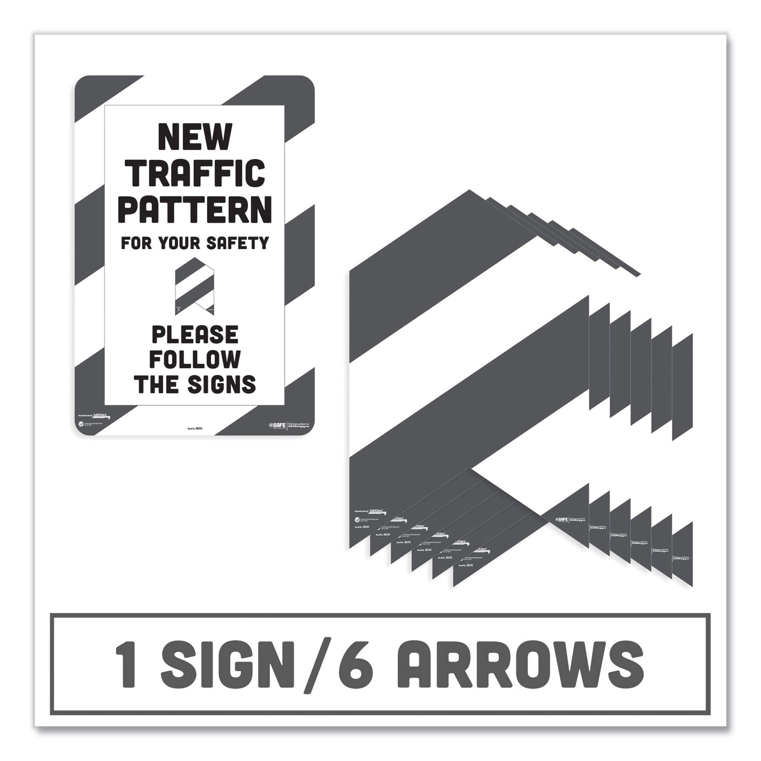 BeSafe Carpet Decals, New Traffic Pattern For Your Safety; Please Foll ...
