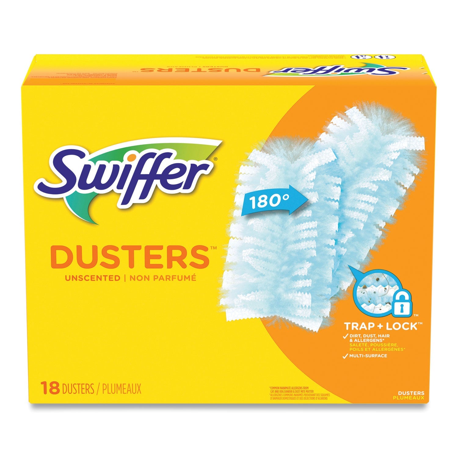 Refill Dusters, Dust Lock Fiber, 2" x 6", Light Blue, 18/Box, 4 Boxes ...