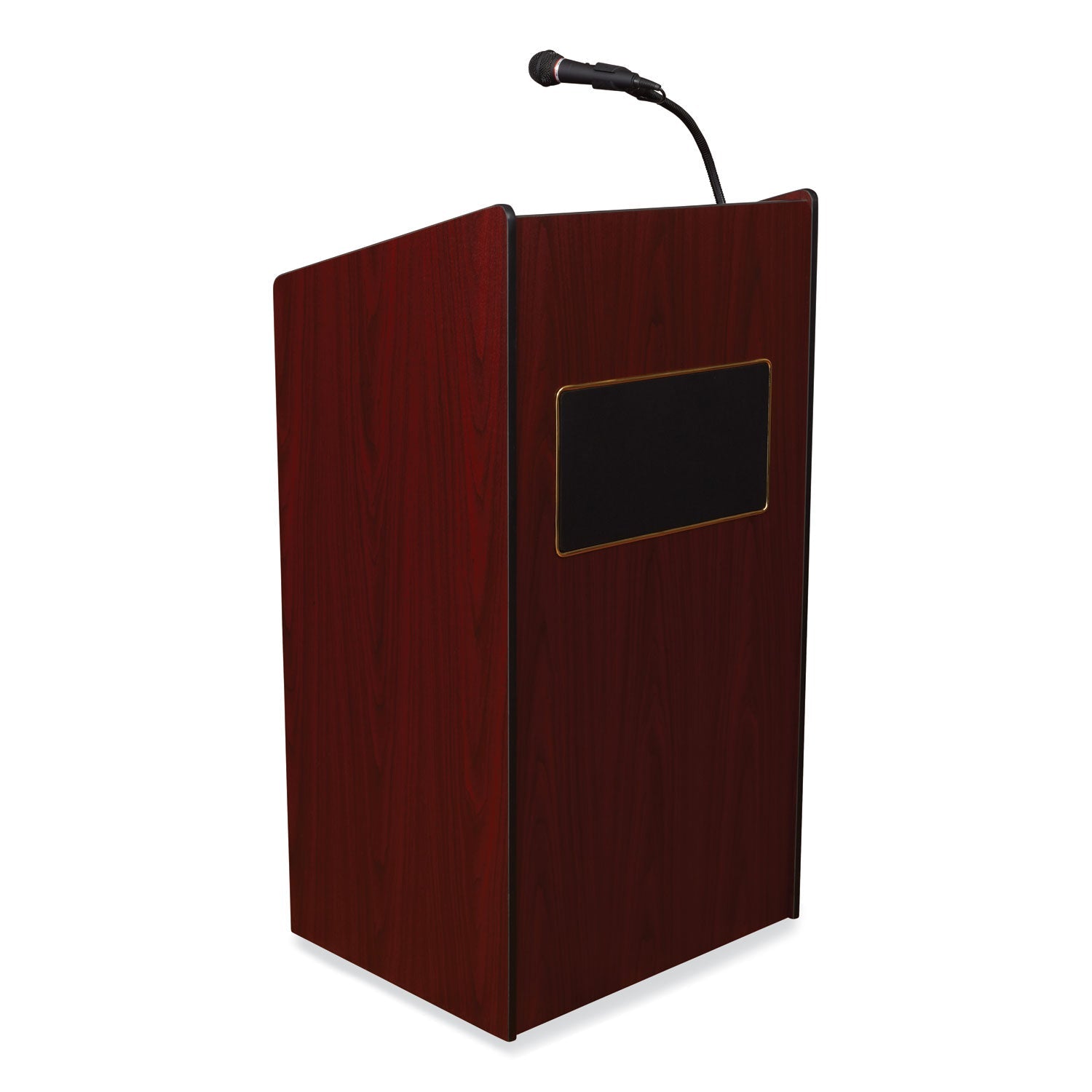 Aristocrat Sound Lectern, 25 x 20 x 46, Mahogany– OrderMe Inc