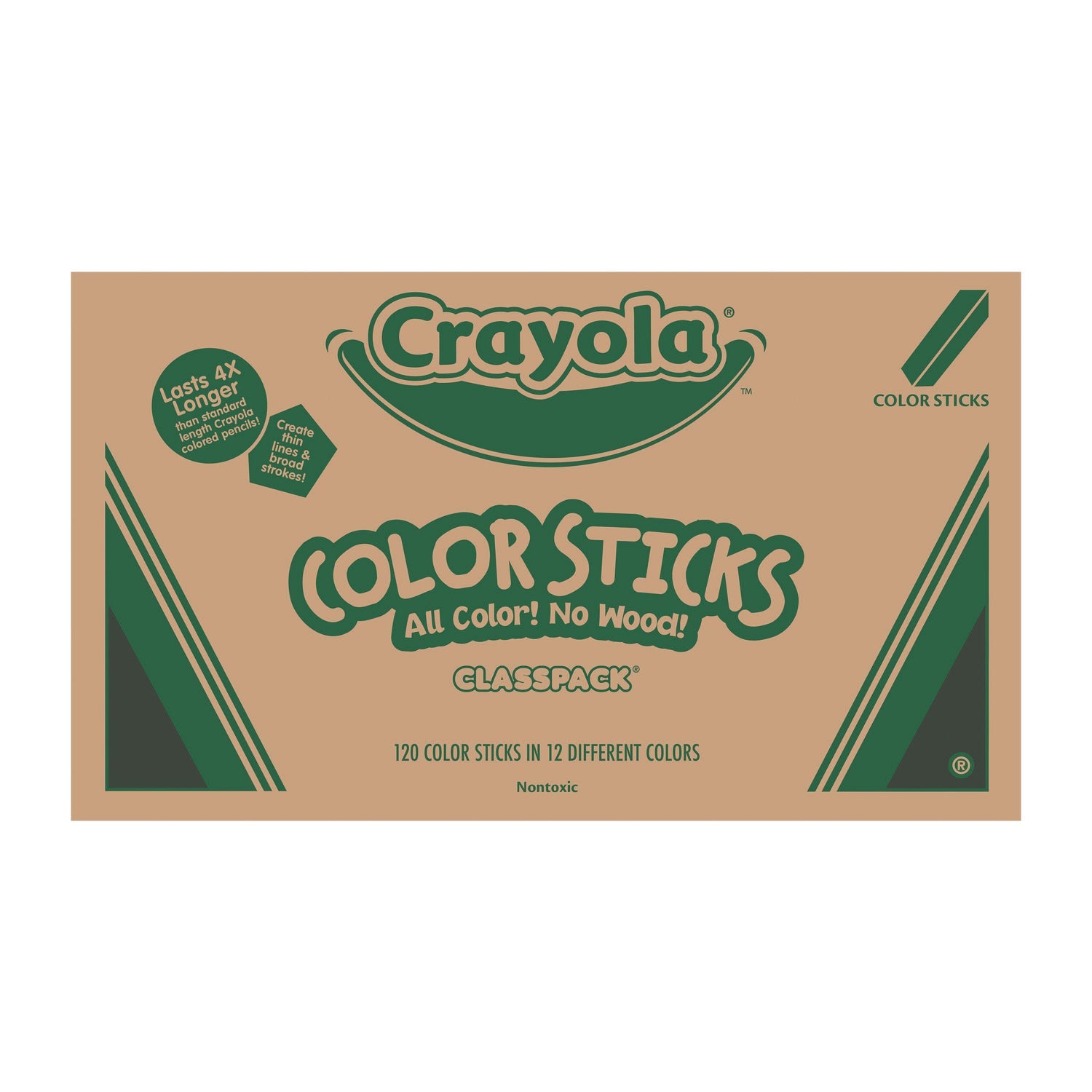 Color Sticks Classpack Set, Assorted Lead and Barrel Colors, 120/Pack ...